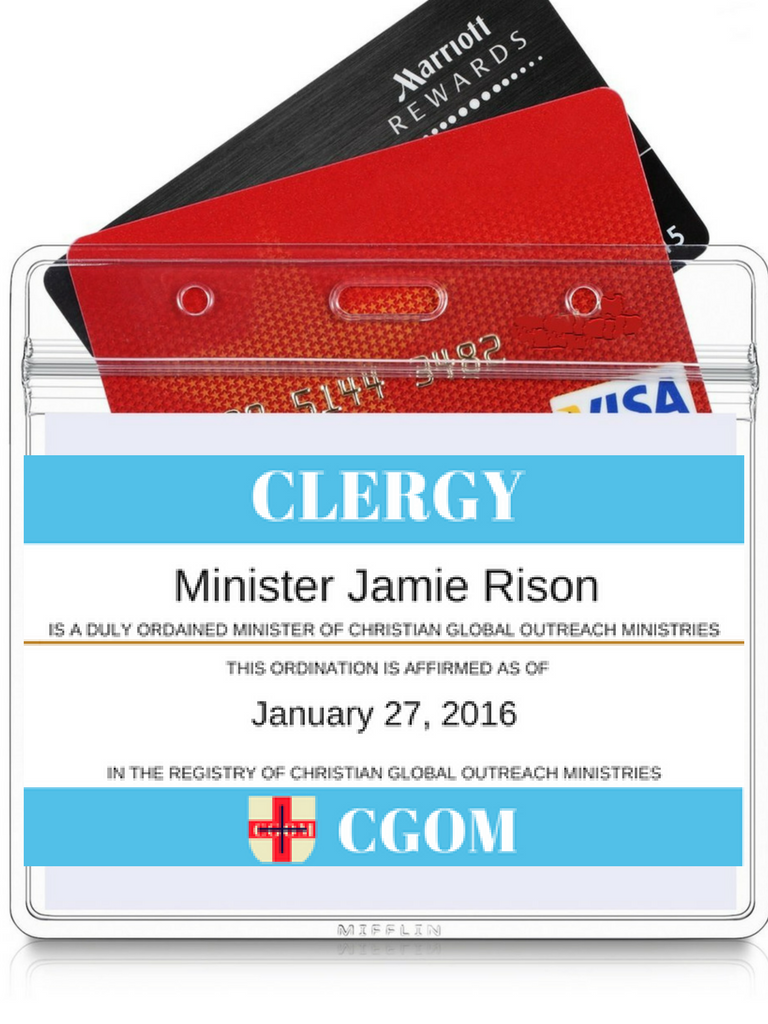 Clergy Badge - Christian Global Outreach- Minister Support, Tools and ...